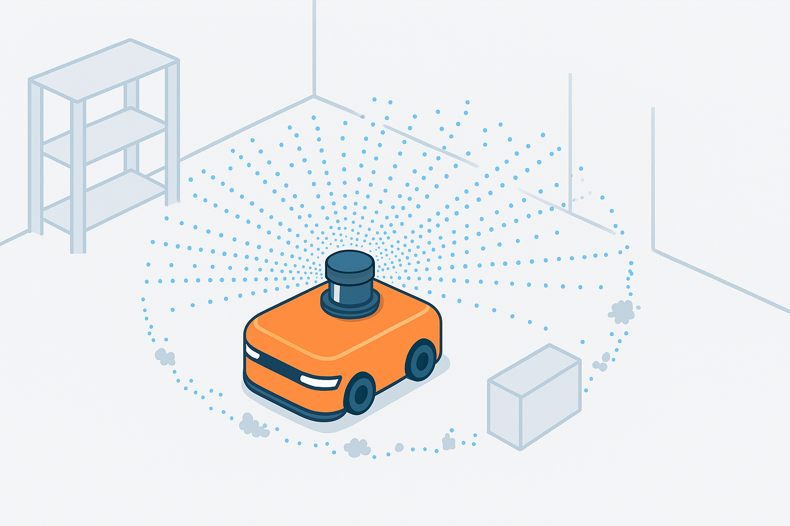 AMRに搭載されるLiDARとは？障害物検知と走行安全を支えるセンサー技術を解説